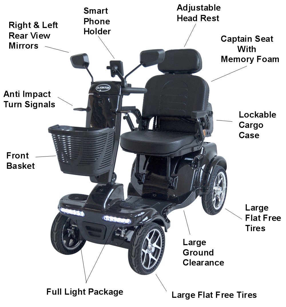 Four Wheel Motor Scooter